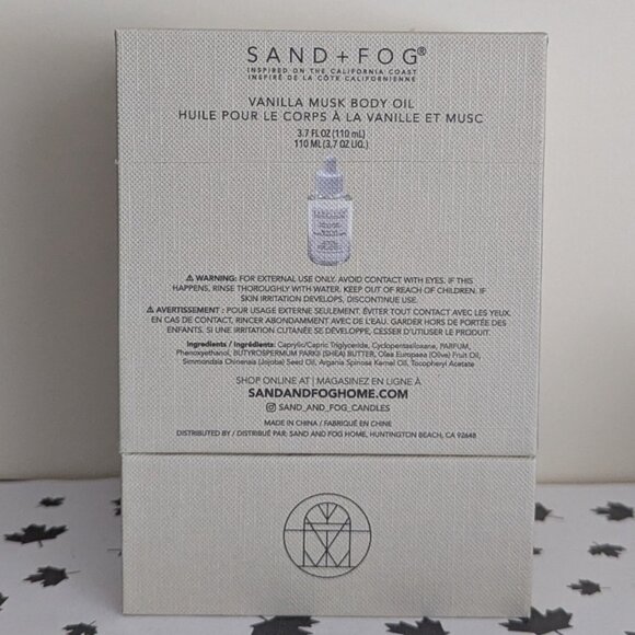 Sand + Fog | Bath & Body | Sand Fog Body Oil Vanilla Musk | Poshmark